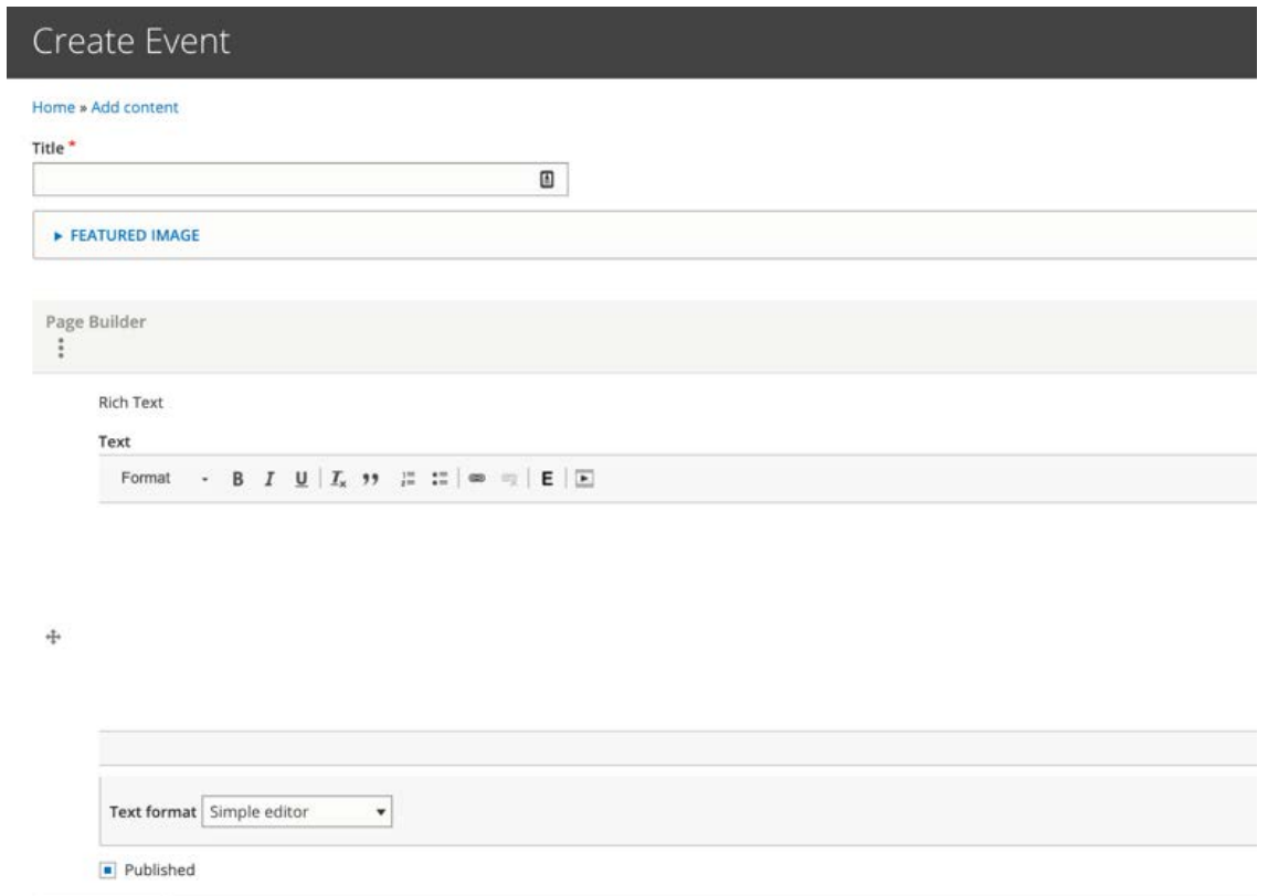 Creating Event Items | Alapark