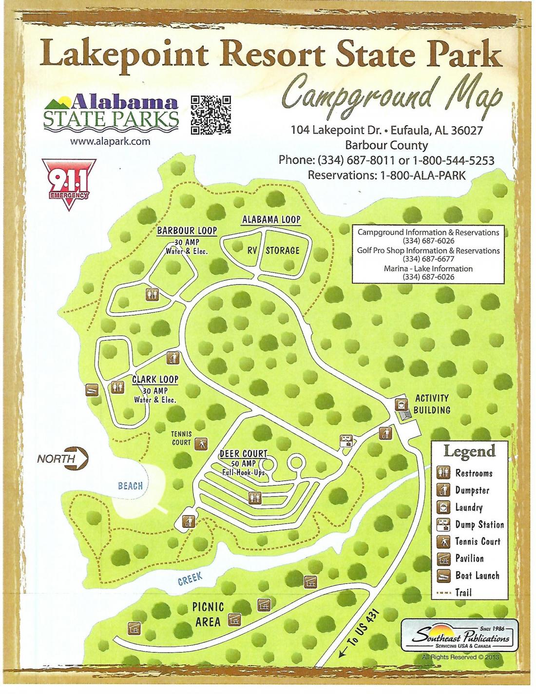 Park Map & Driving Directions | Alapark