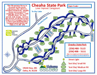 Cheaha Lower Improved Campground Map | Alapark