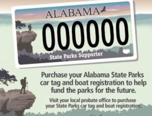 ALABAMA STATE PARKS CAR TAG | Alapark
