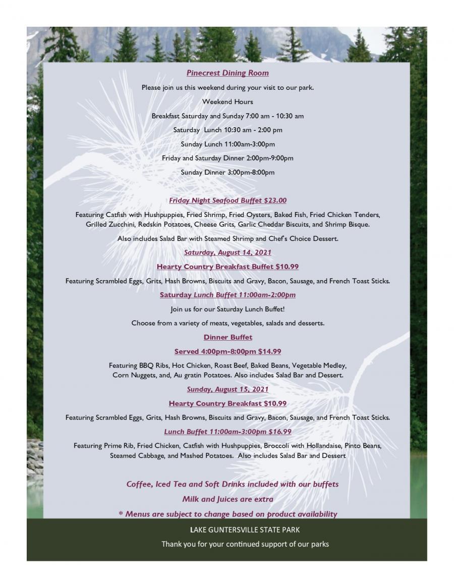 The Pinecrest Dining Room | Alapark