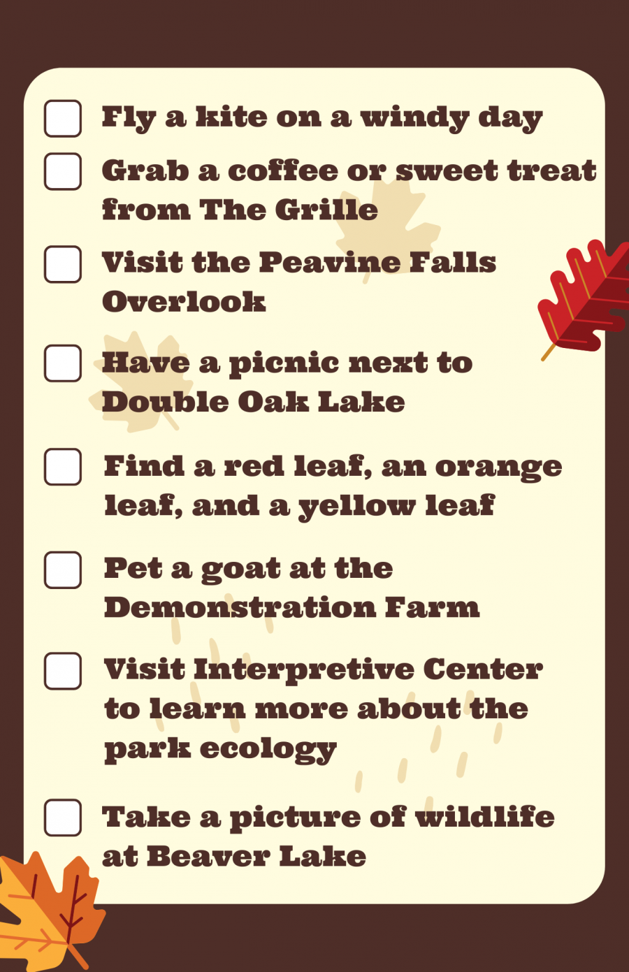 Fall Scavenger Hunt | Alapark