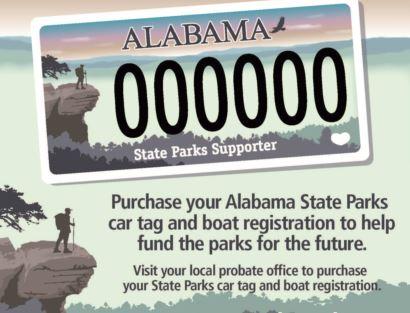 ALABAMA STATE PARKS CAR TAG | Alapark